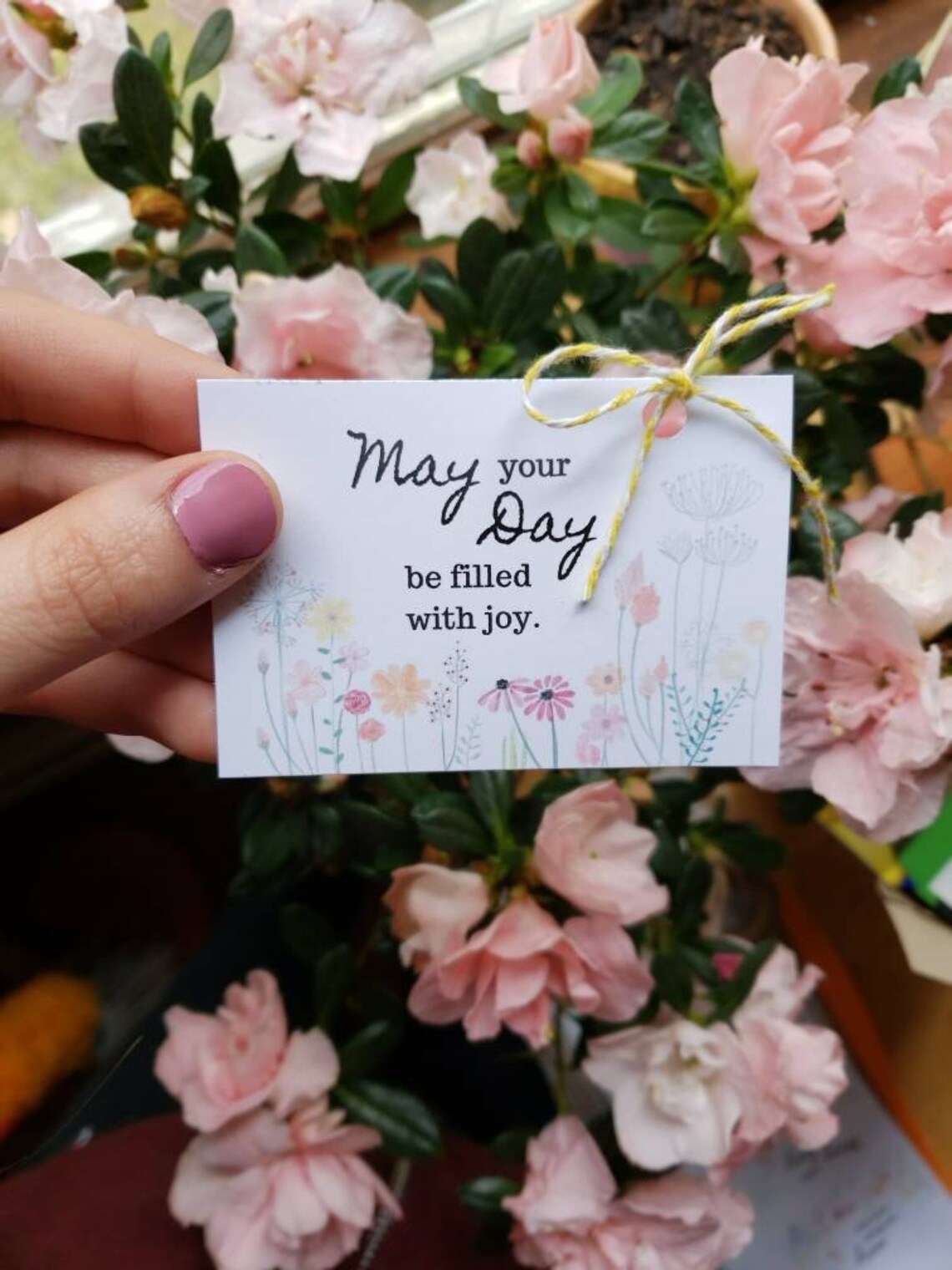 May Day Tag (spring Gift Tag, Floral Notecard, Printable) - Etsy