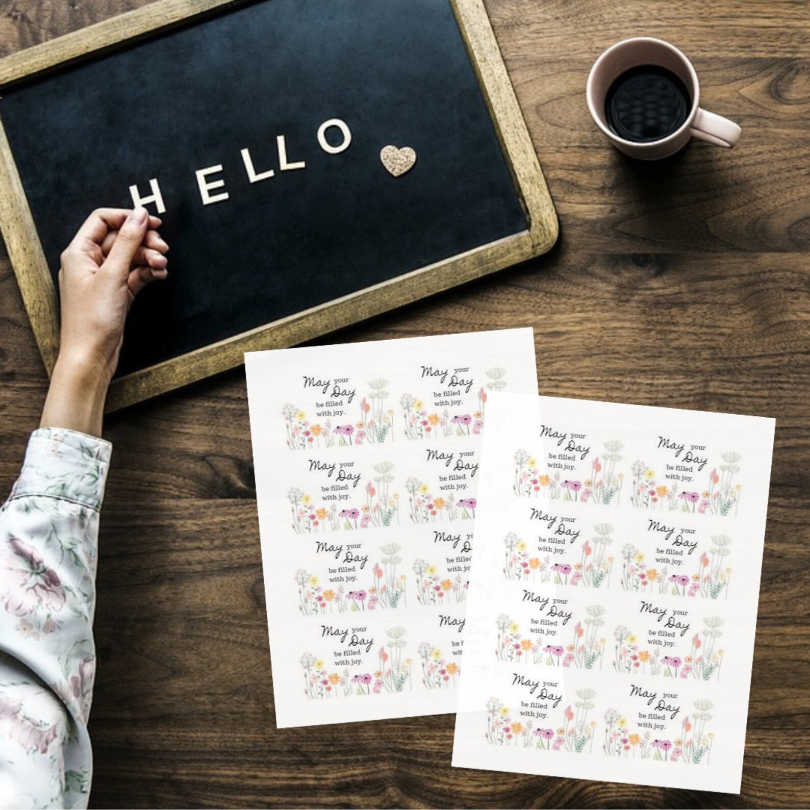 May Day Tag (spring Gift Tag, Floral Notecard, Printable) - Etsy