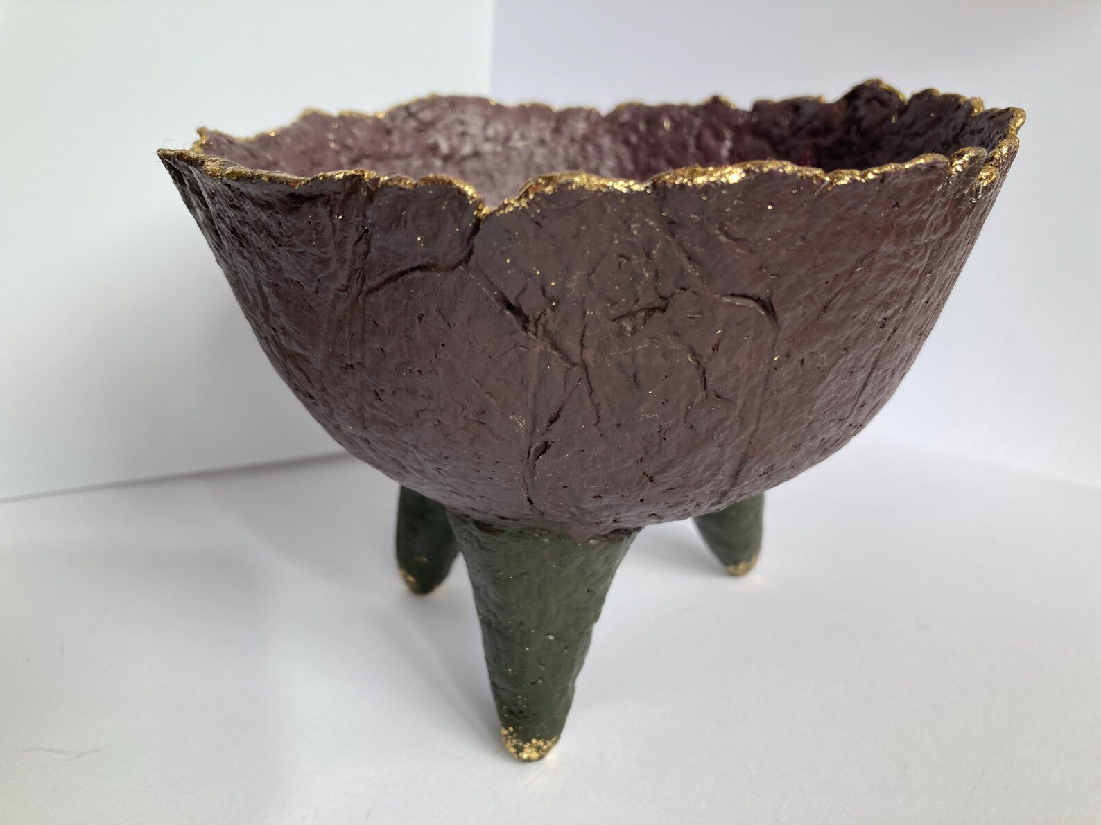 A Papier-mâché Bowl With Long, Funny Legs, Home Decor - Etsy