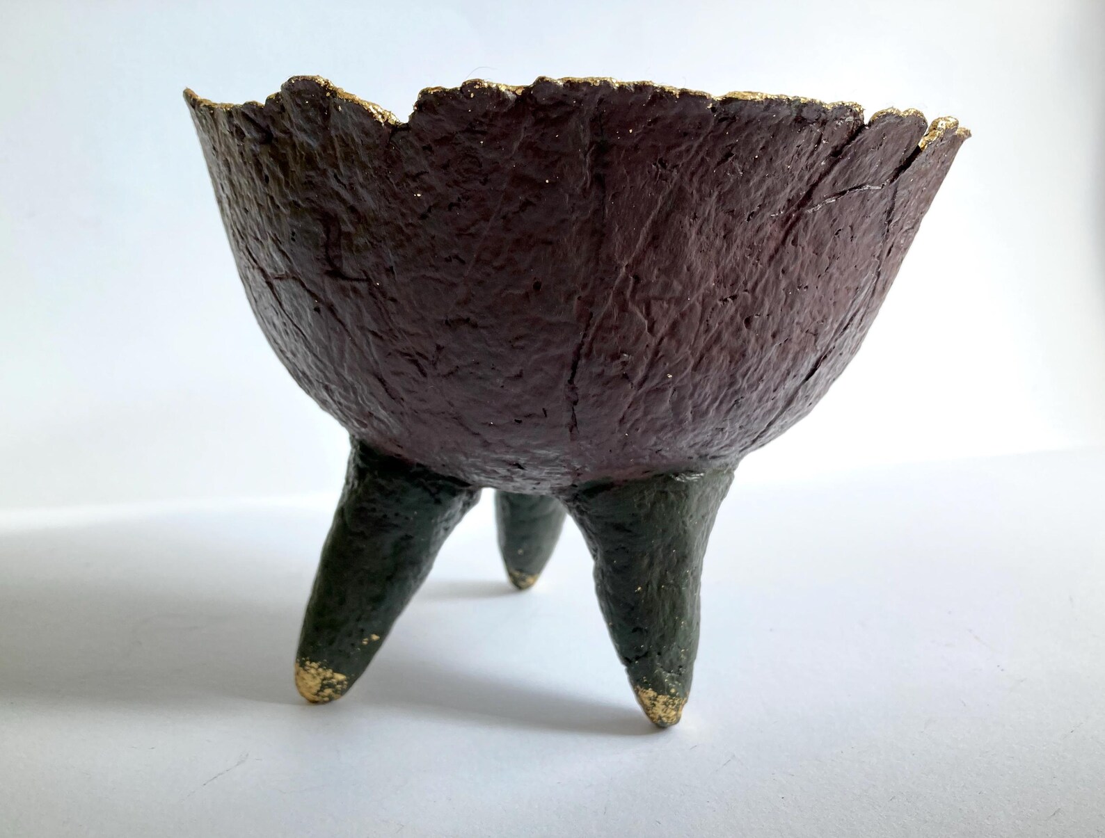 A Papier-mâché Bowl With Long, Funny Legs, Home Decor - Etsy