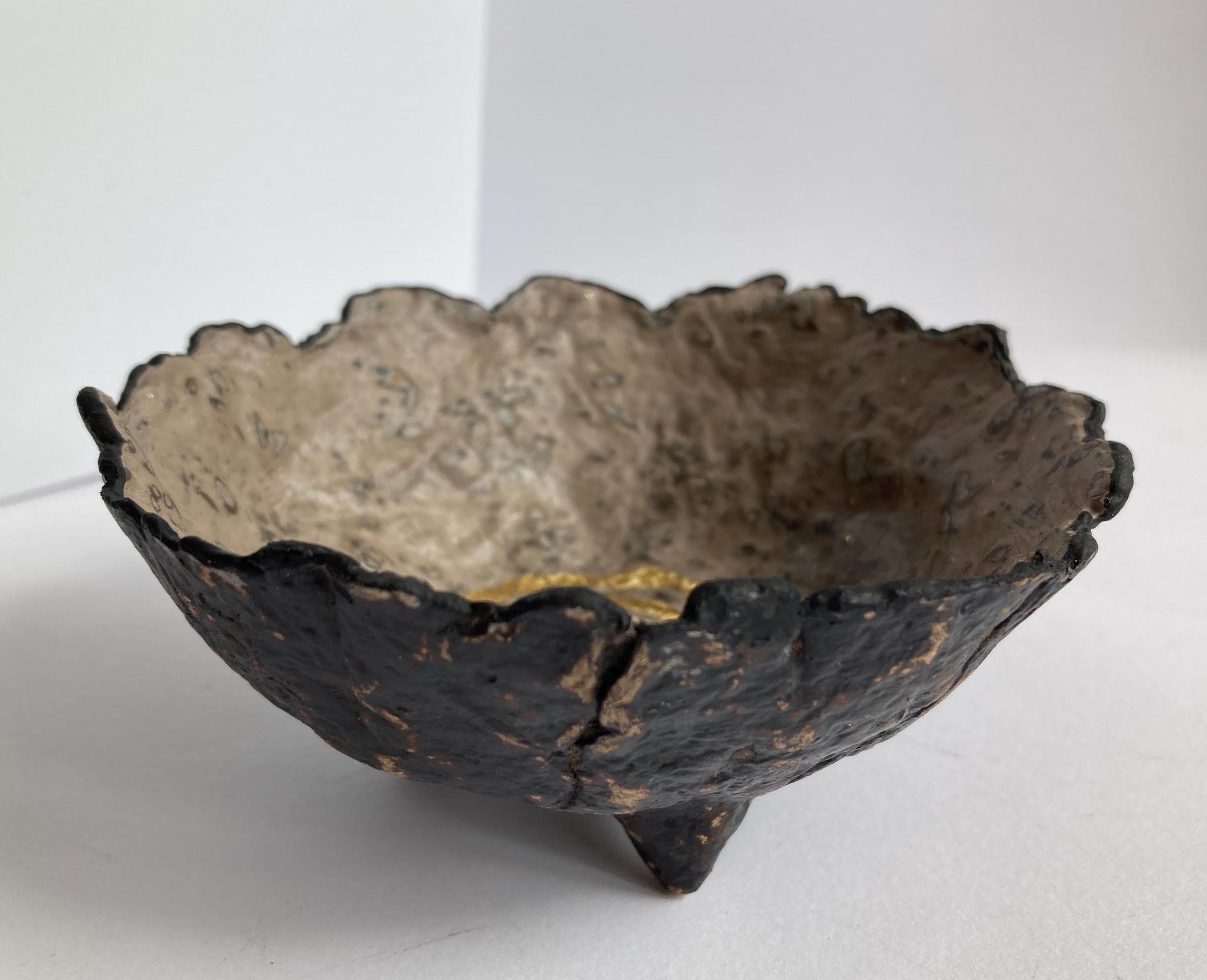 Small Papier-mâché Bowl With Legs, Unique Author's Product, Home Decor ...
