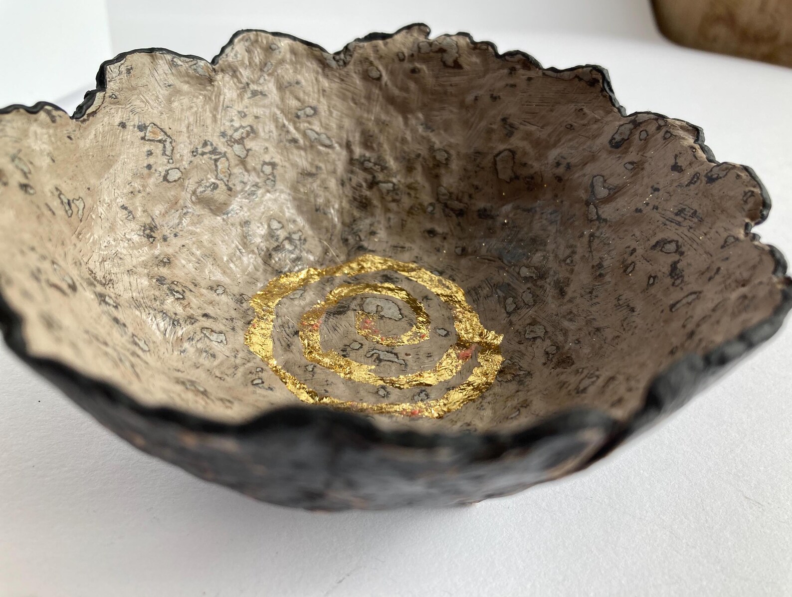 Small Papier-mâché Bowl With Legs, Unique Author's Product, Home Decor ...