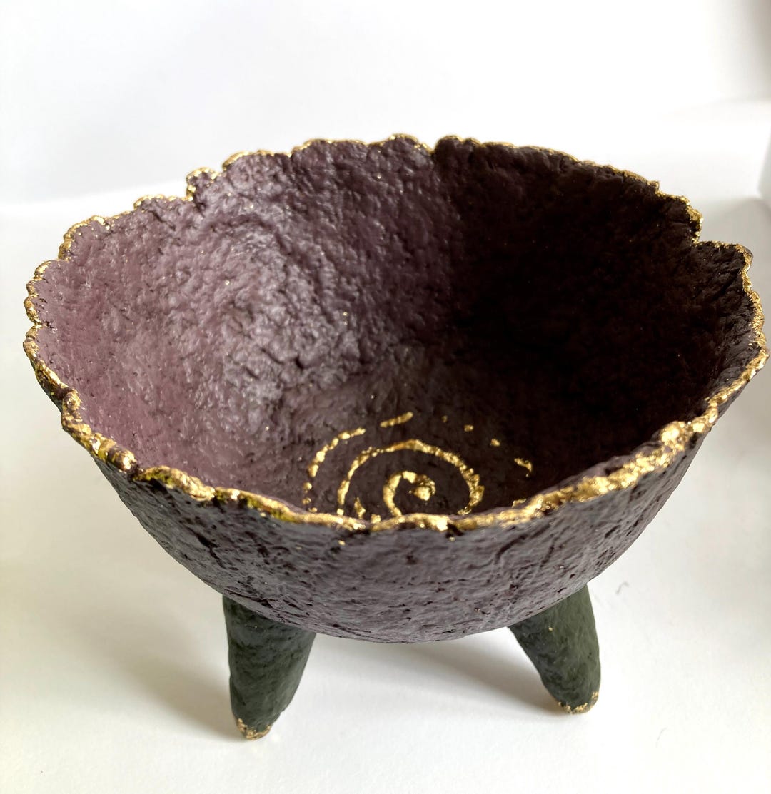 A Papier-mâché Bowl With Long, Funny Legs, Home Decor - Etsy