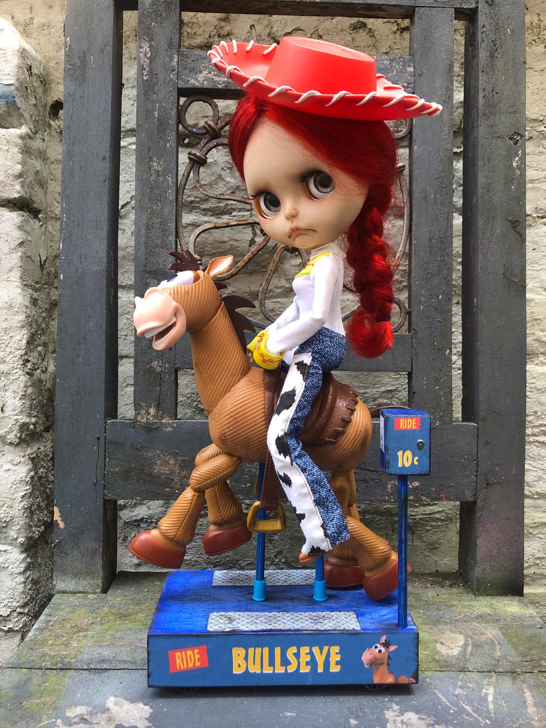 Handmade Wooden and Bullseye Toy ‘ride Bullseye’ Coin Operated Look ...