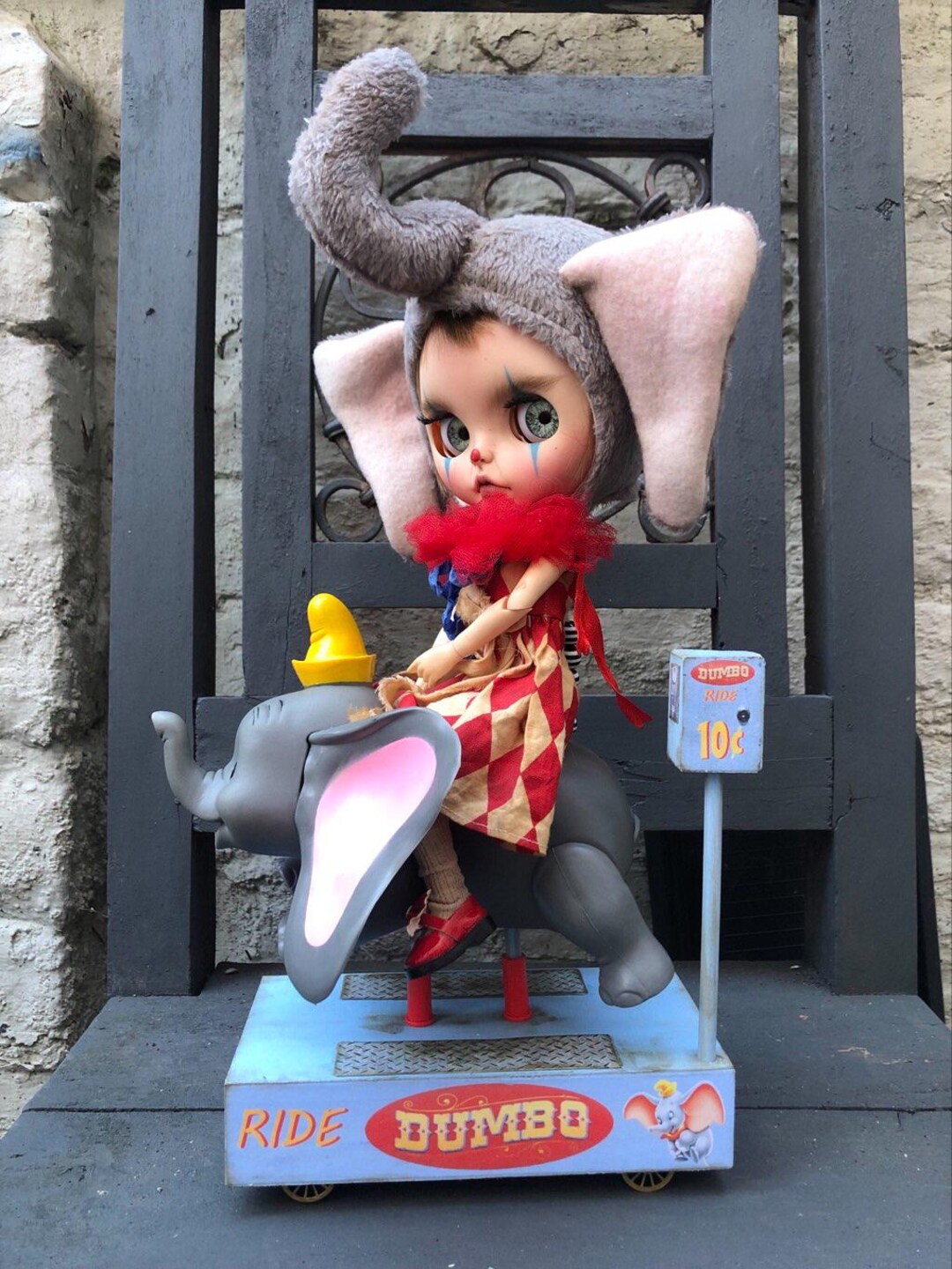 Handmade OOAK Wood and Dumbo Inspired ‘ride Dumbo’ Coin Operated Look ...