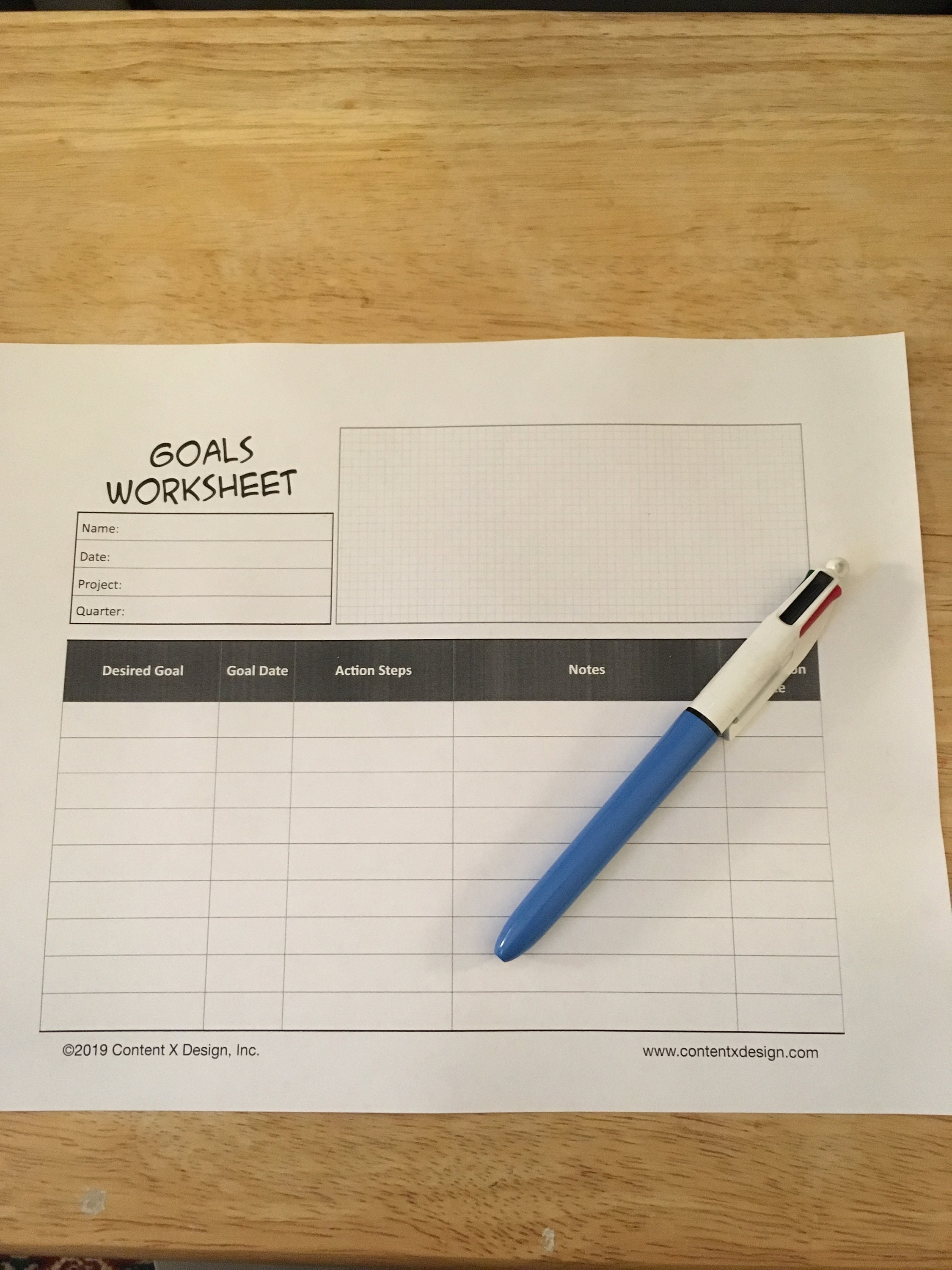 Goal Worksheet Planner Printable Instant Download Goal Sheet Smash Your ...
