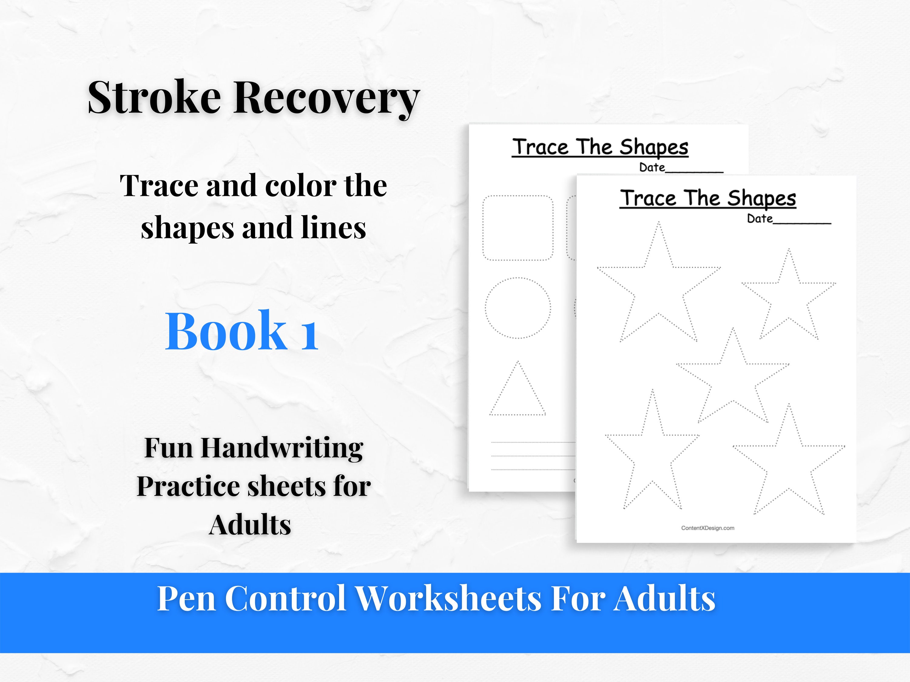 Stroke Recovery Activity Book 1 | Adult Handwriting Practice| INSTANT ...