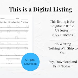Simplified Alphabet Handwriting Practice Sheet for Adults - Stroke ...