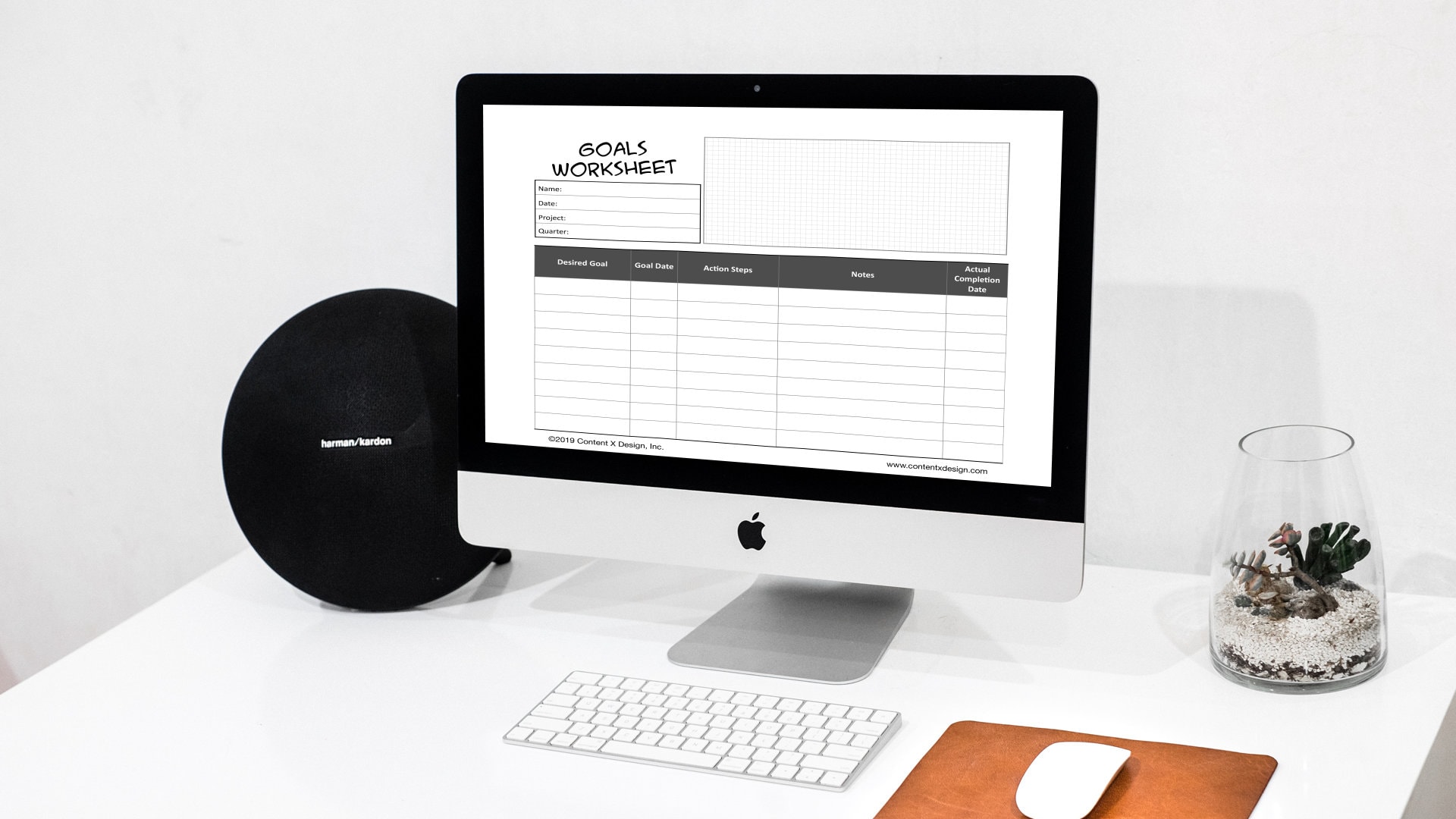 Goal Worksheet Planner Printable Instant Download Goal Sheet Smash Your ...