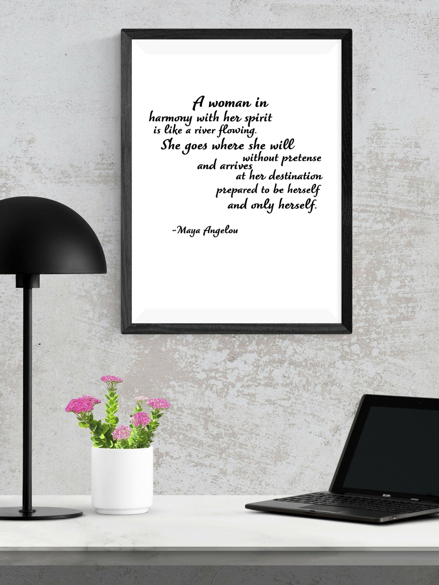 Maya Angelou Inspirational Quote Printable A Woman Download Today for ...