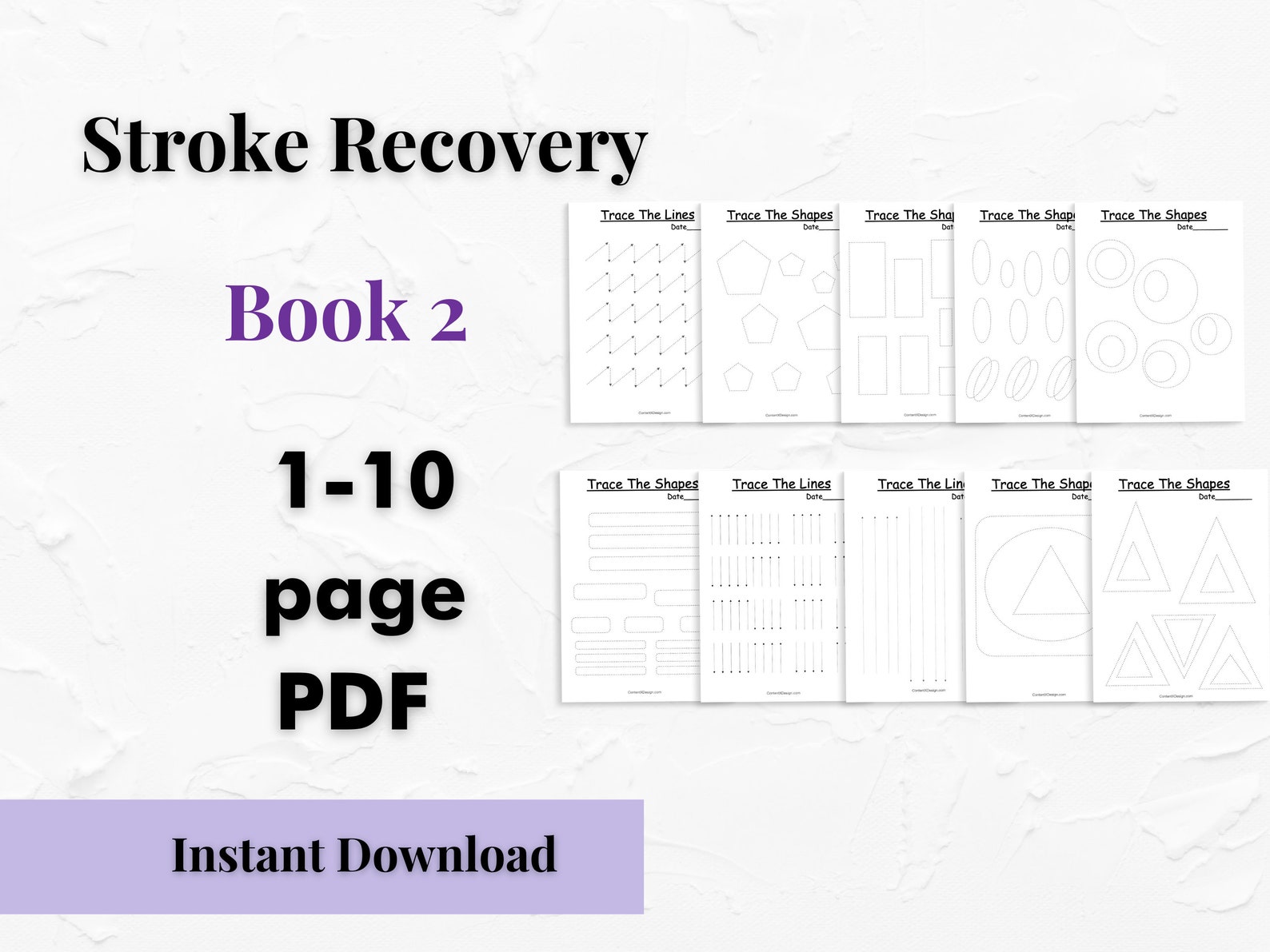 Stroke Recovery Activity Book 2| Adult Handwriting Practice | INSTANT ...