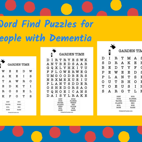 Printable Senior Puzzles - Etsy