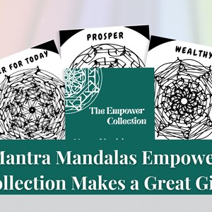 Mandala Coloring Worksheets -THE EMPOWER COLLECTION From Mantra Mandala ...