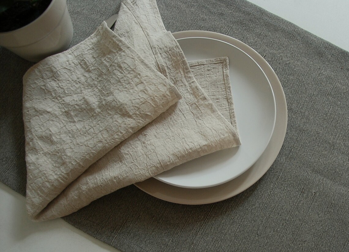 Large Linen Napkins Cloth Napkins Dinner Napkins 18 X - Etsy
