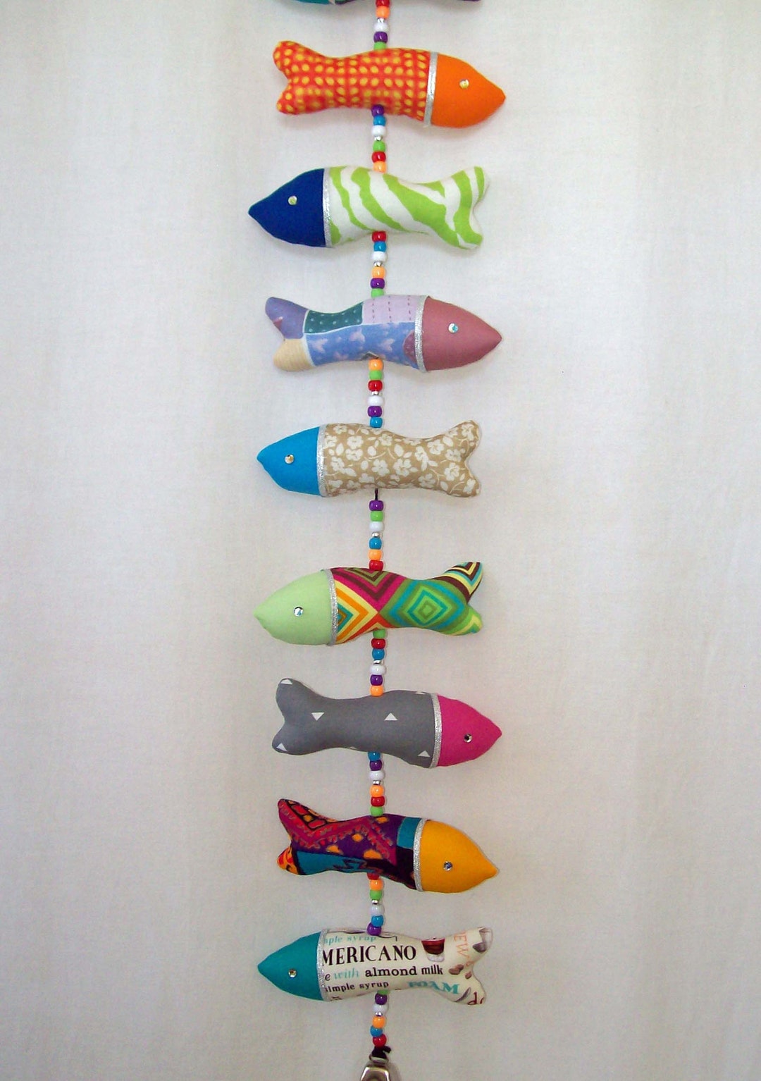 Handmade Fabric Fish Hanging Mobile Unique NFL NCAA You Choose - Etsy