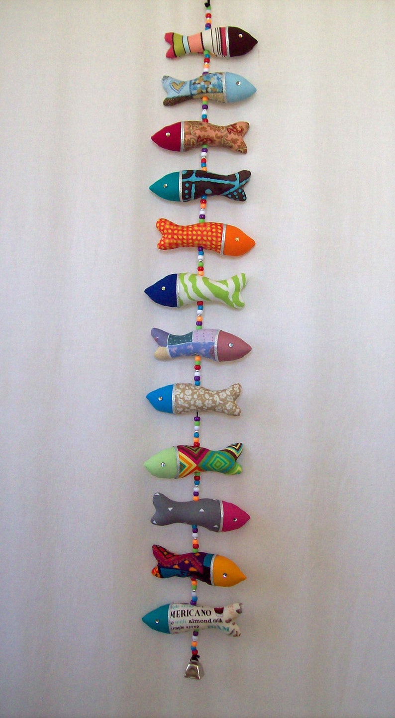 Handmade Fabric Fish Hanging Mobile Unique, Also NFL NCAA You Choose - Etsy
