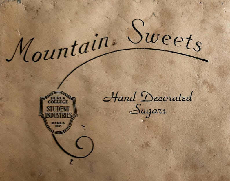 1940s Berea College Hand Decorated Sugar Candy Box W/ Preserved Candies ...