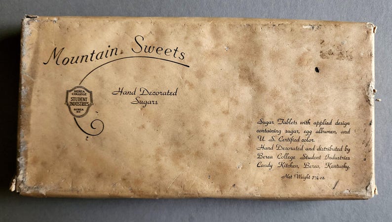1940s Berea College Hand Decorated Sugar Candy Box W/ Preserved Candies ...
