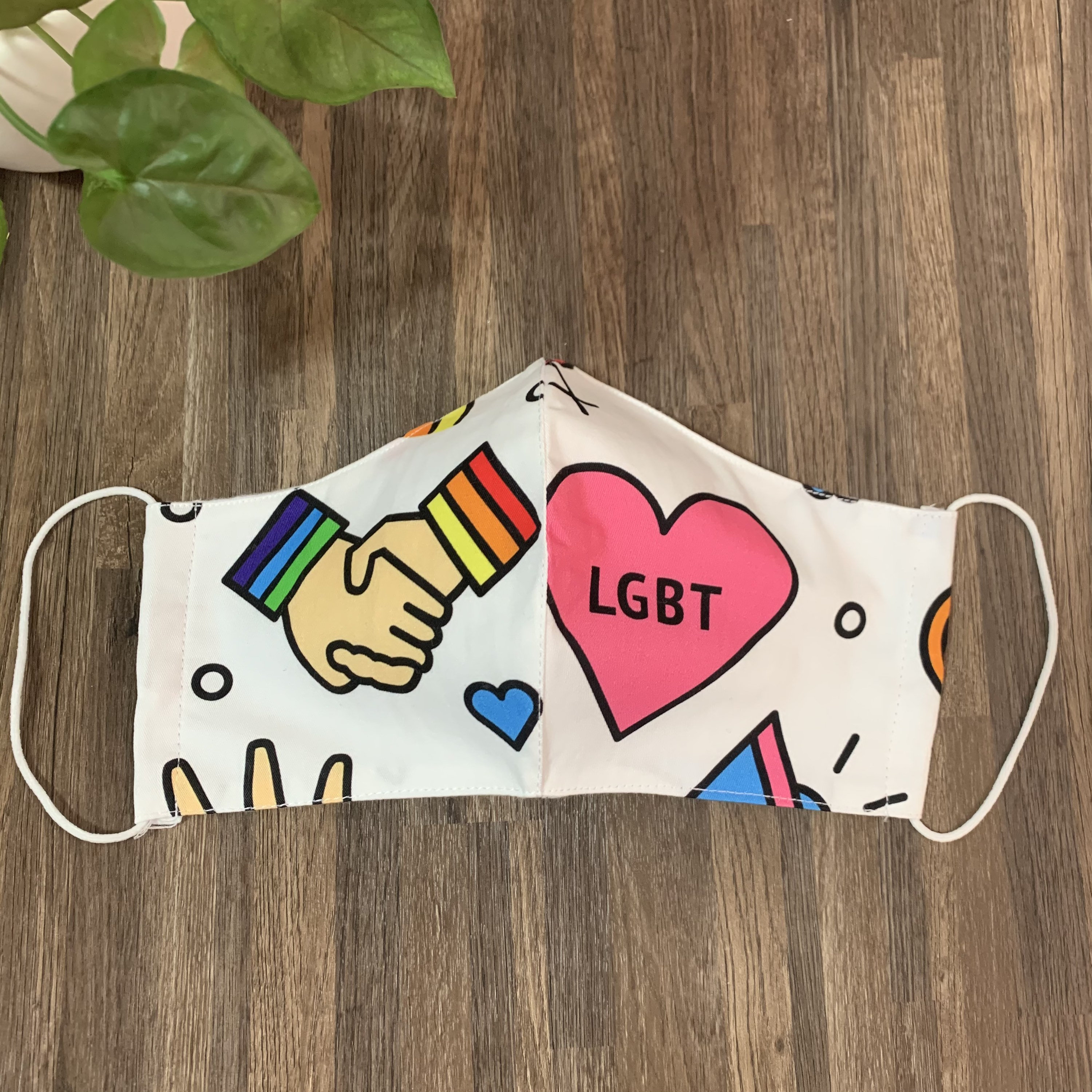 Rainbow Pride Face Mask Adult Size - Etsy