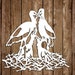 Stork Paper Cutting Template, SVG Birds, PDF Papercut Template, Spring ...