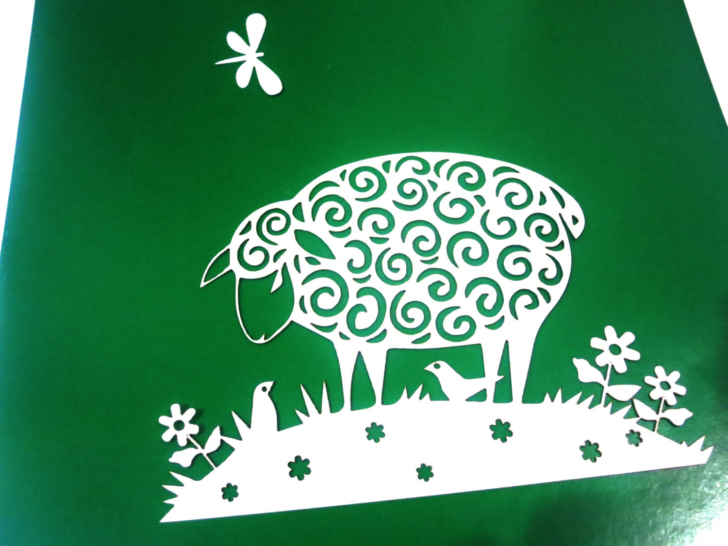 Sheep Paper Cutting Template, PDF SVG Cutting Files, DIY Card Sheep ...
