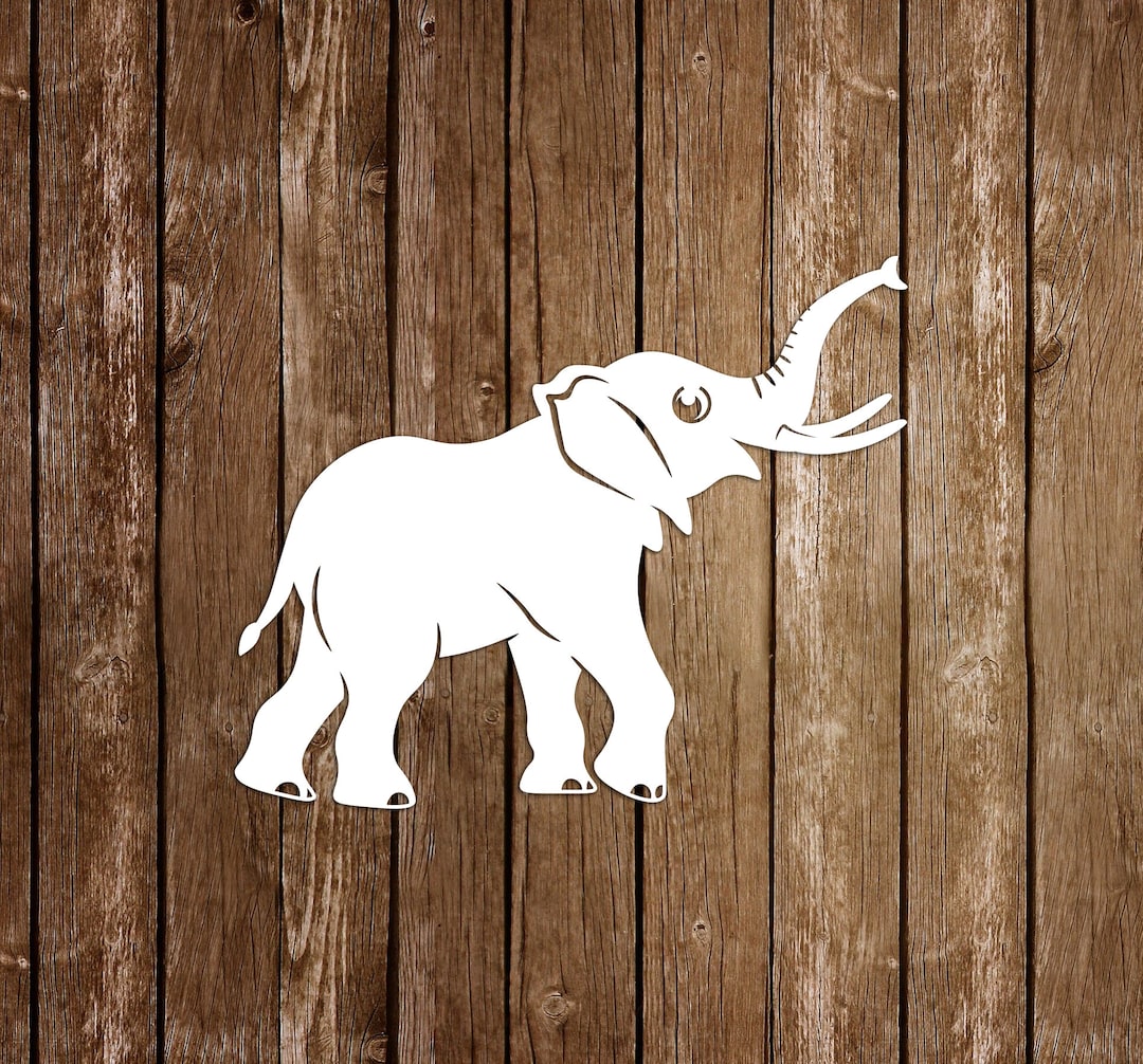 Elephant Paper Cutting Template, Elephant Papercut, Elephant Cut Out ...