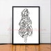 Girl Papercut Template, Young Lady Paper Cutting Template, Handmade ...