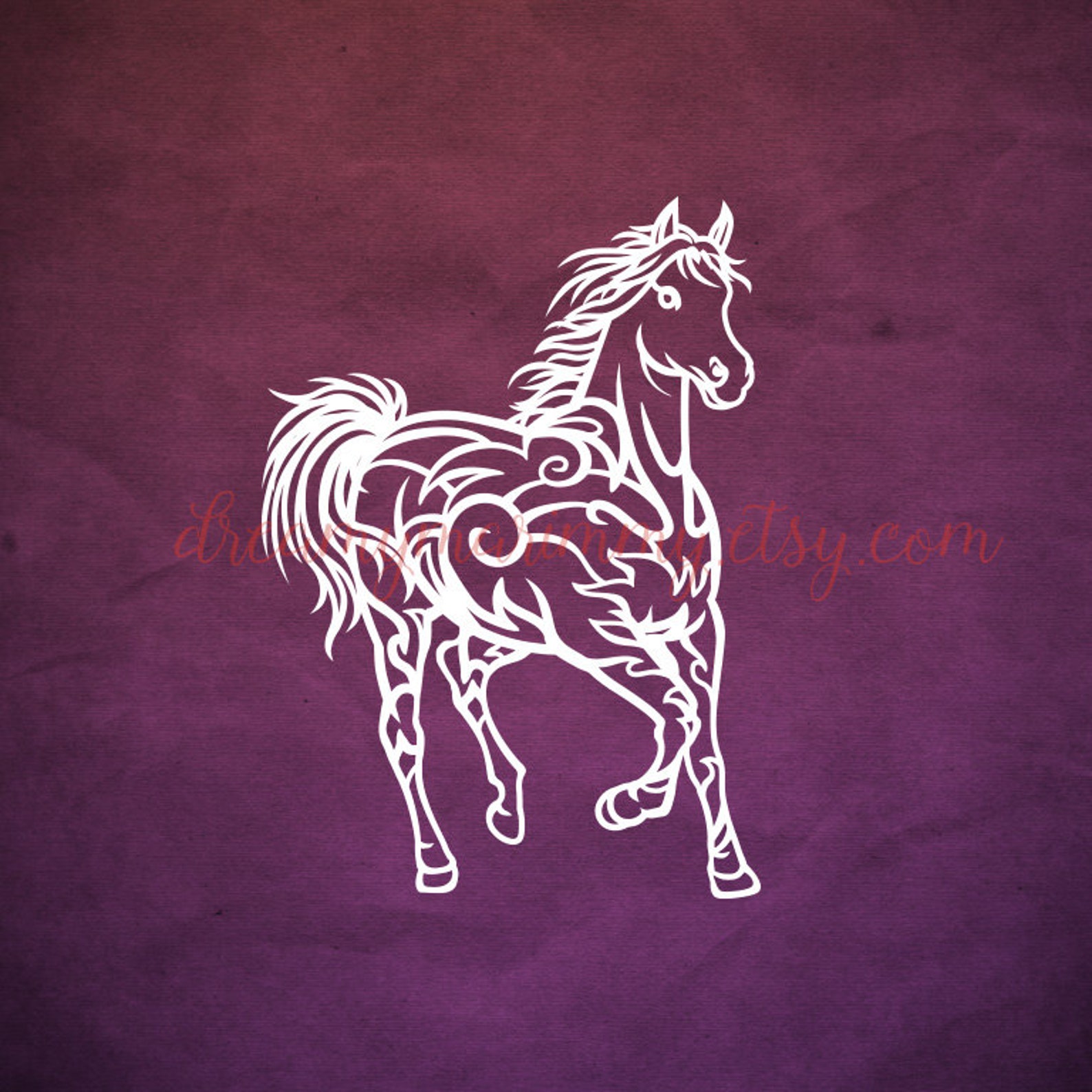 Horse Vector File Horse Papercut Template SVG Cutting Files - Etsy