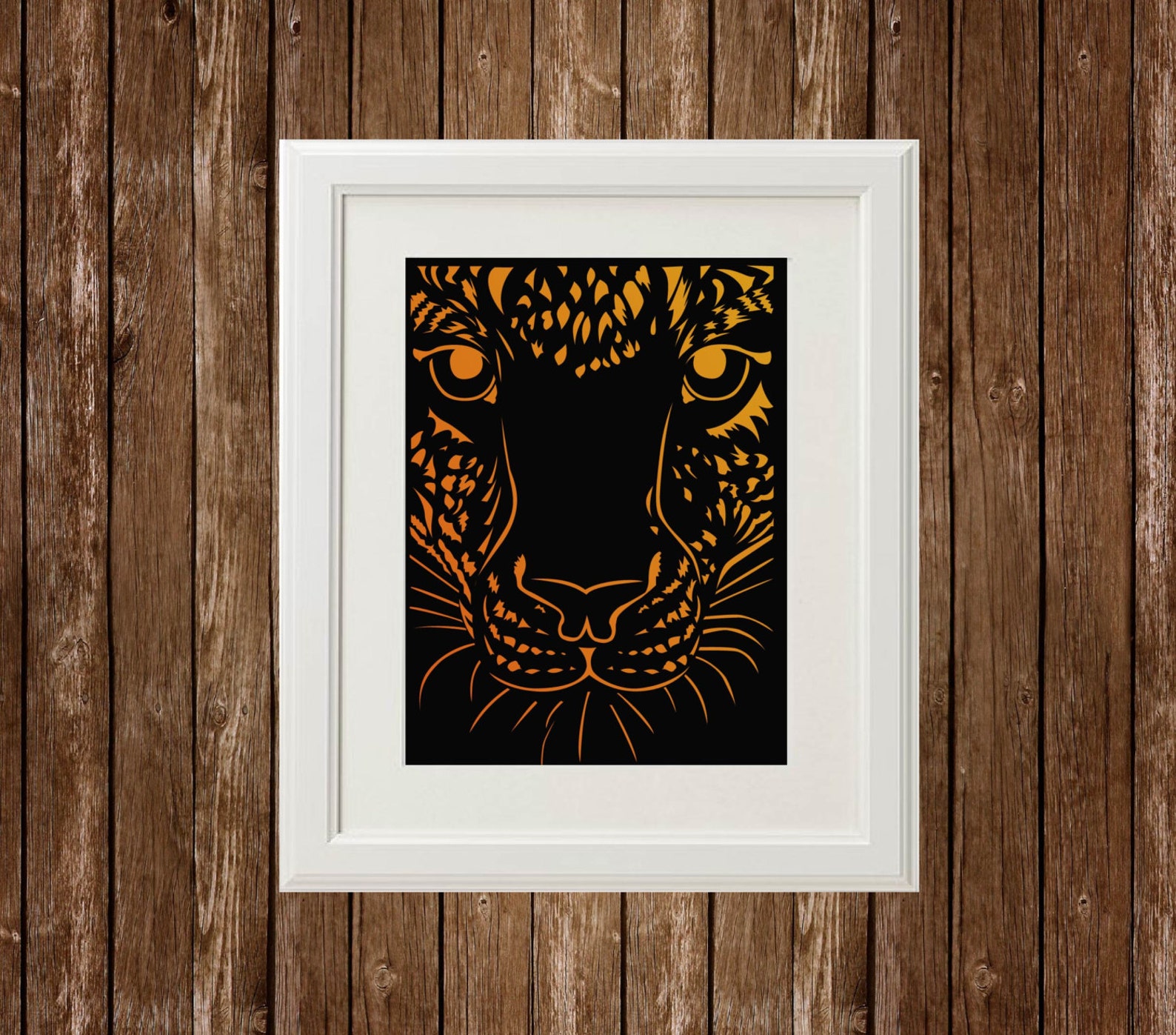 Tiger Paper Cutting Template, Tiger Papercut, Tiger Cut Out, Tiger ...