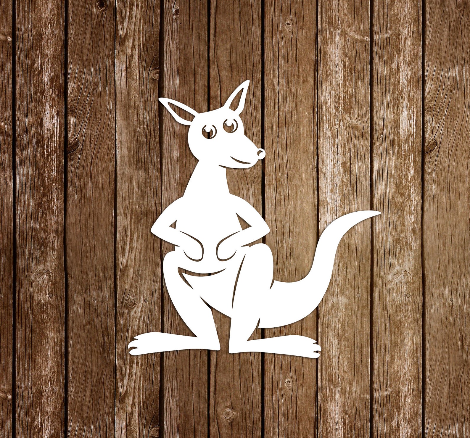Kangaroo Paper Cutting Template, Kangaroo Papercut, Kangaroo Cut Out ...