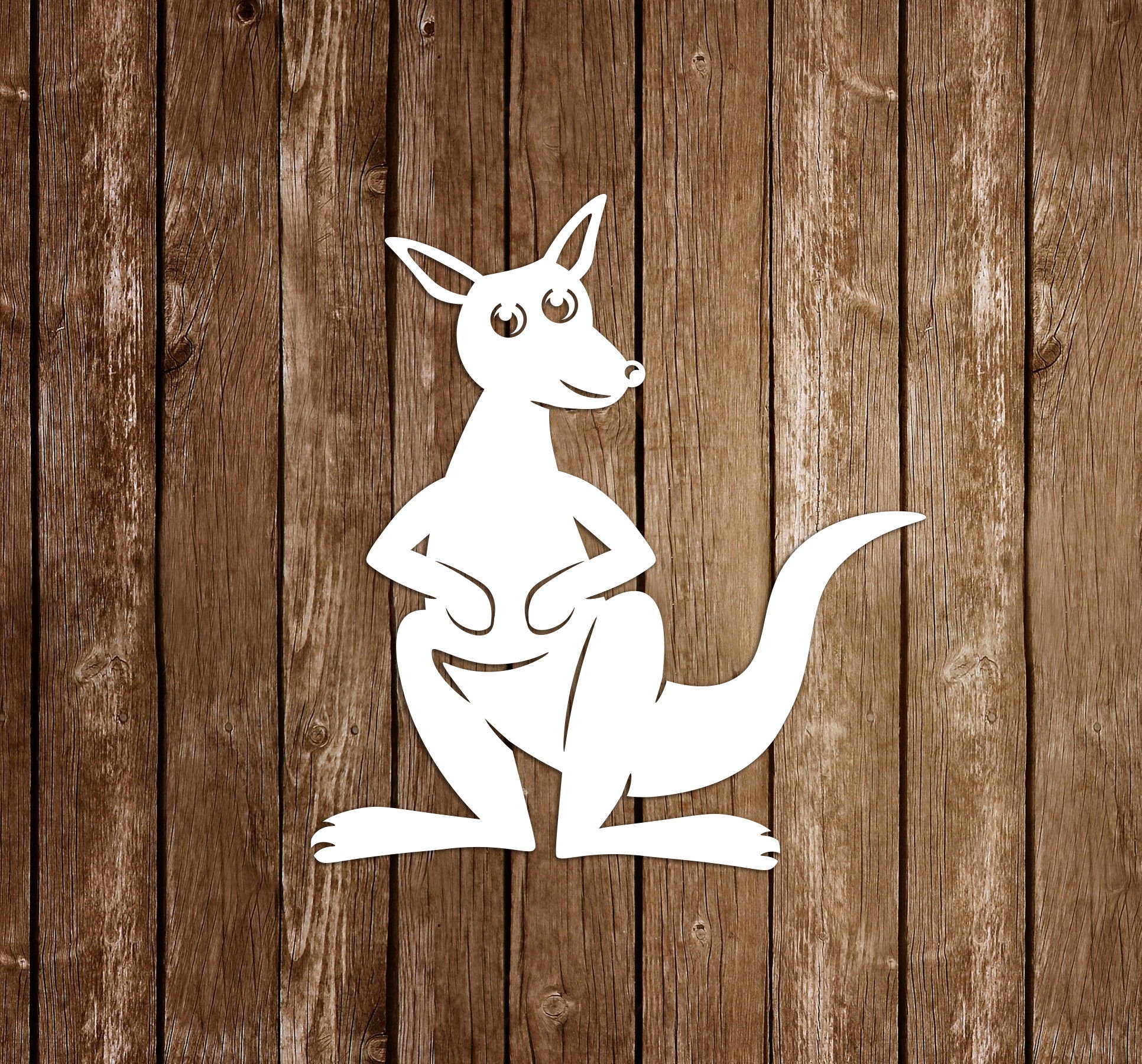 Kangaroo Paper Cutting Template, Kangaroo Papercut, Kangaroo Cut Out ...