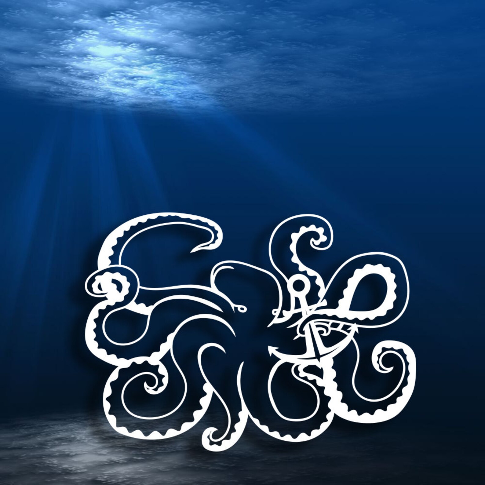 Octopus SVG Cutting Files, PDF Paper Cutting Template, Octopus Paper ...