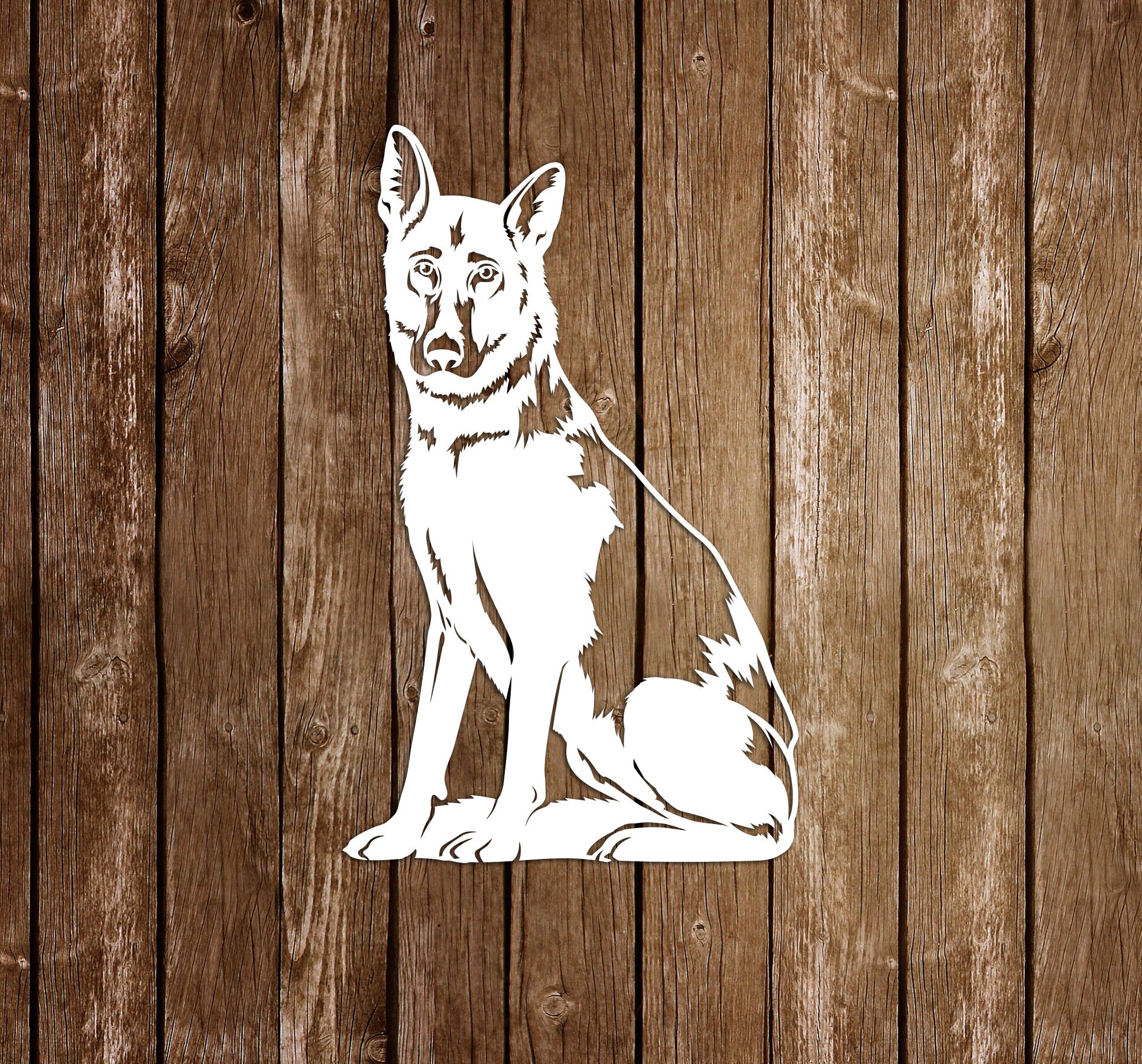 Shepherd Paper Cut Template, Dog Papercut Templates, Paper Cutting ...