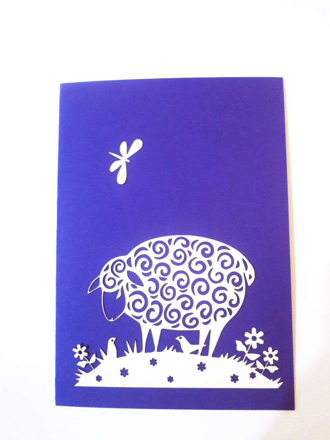 Sheep Paper Cutting Template, PDF SVG Cutting Files, DIY Card Sheep ...