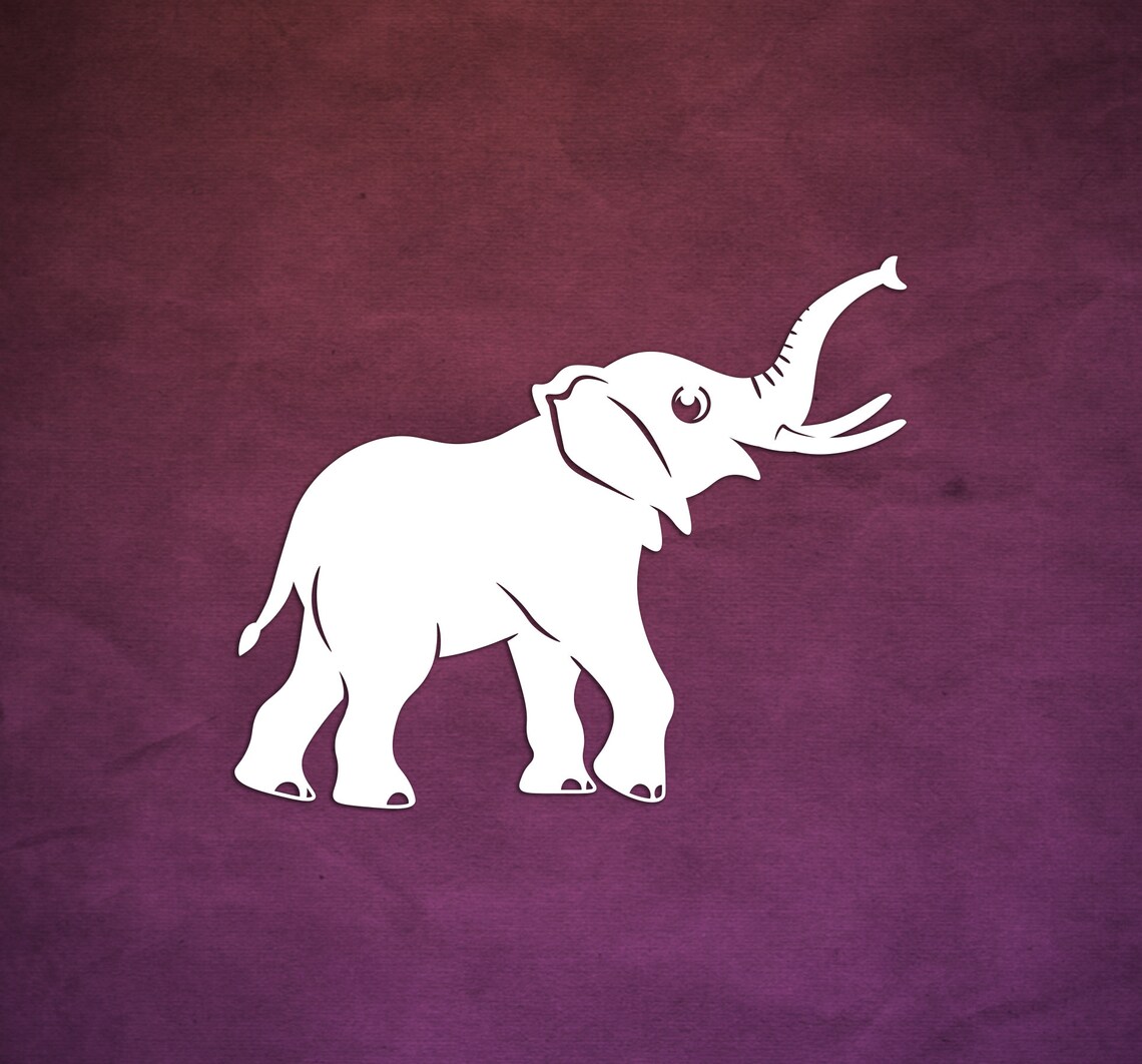 Elephant Paper Cutting Template, Elephant Papercut, Elephant Cut Out ...