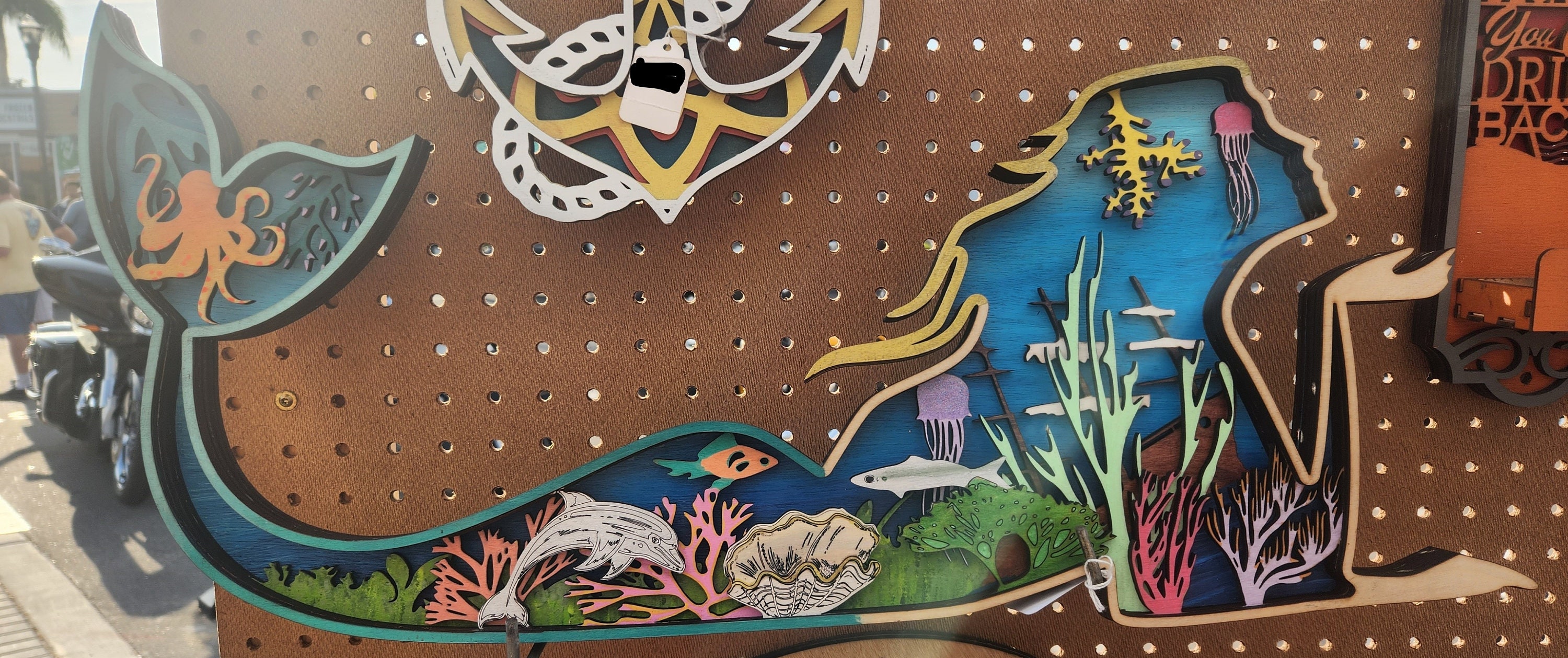 Customized Laser Cut Layered Mermaid-personalized, Mothers Day, Wedding ...
