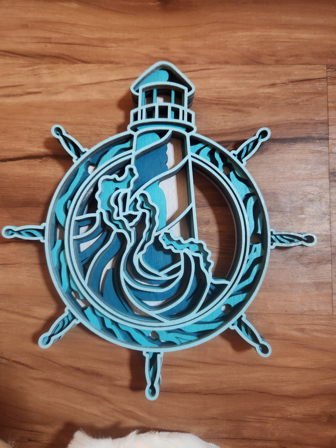 Laser Cut Layered Wooden Lighthouse-personalized, Mothers Day, Fathers ...