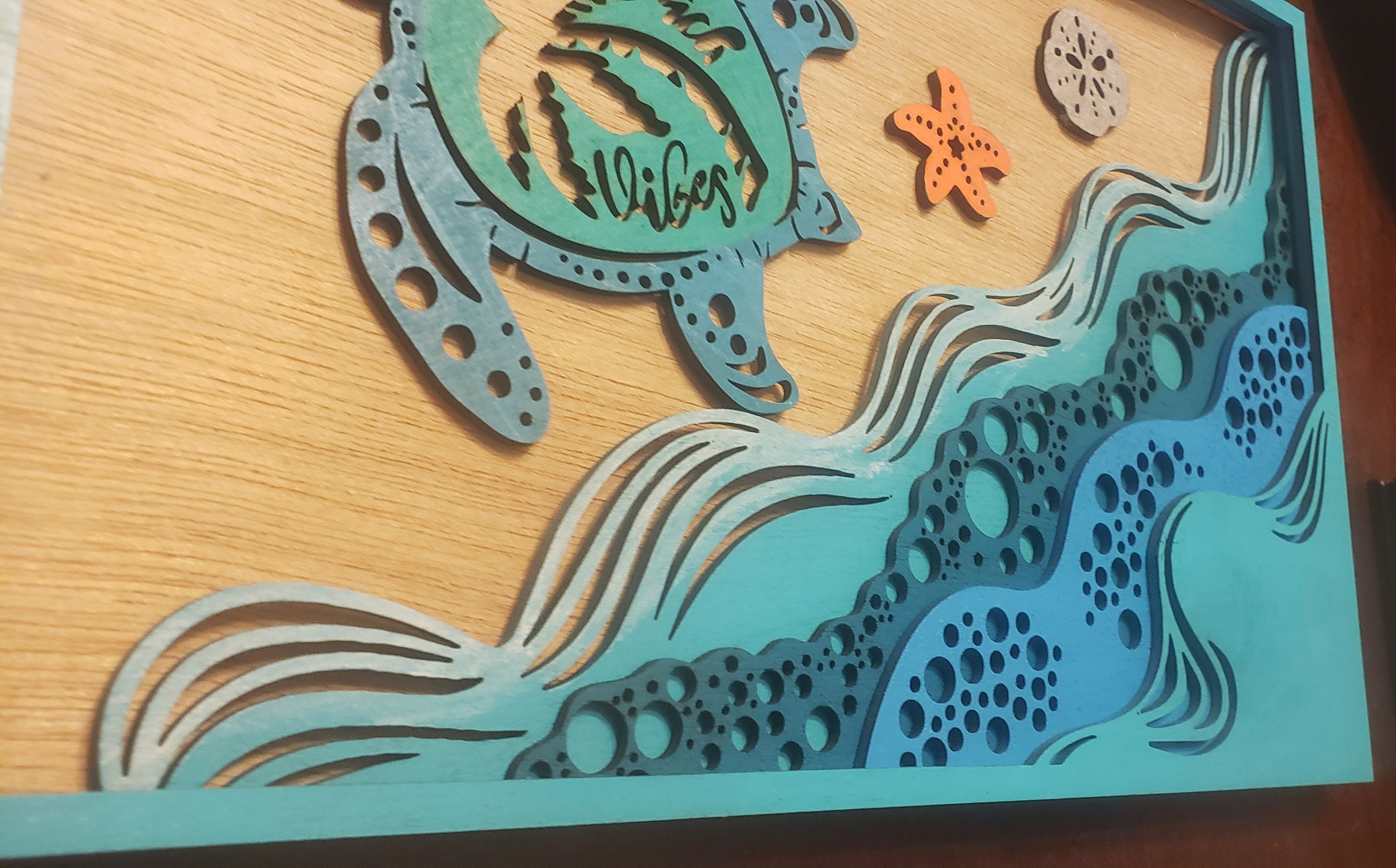 Customized Laser Cut Beach Vibes Sign-personalized, Mothers Day ...