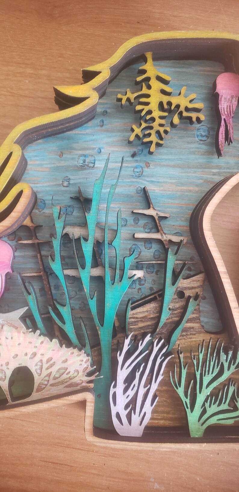 Customized Laser Cut Layered Mermaid - Etsy