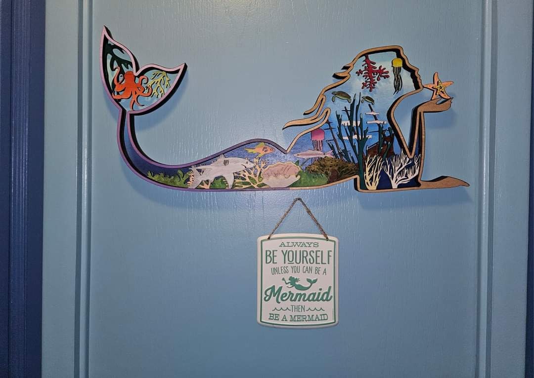 Customized Laser Cut Layered Mermaid-personalized, Mothers Day, Wedding ...