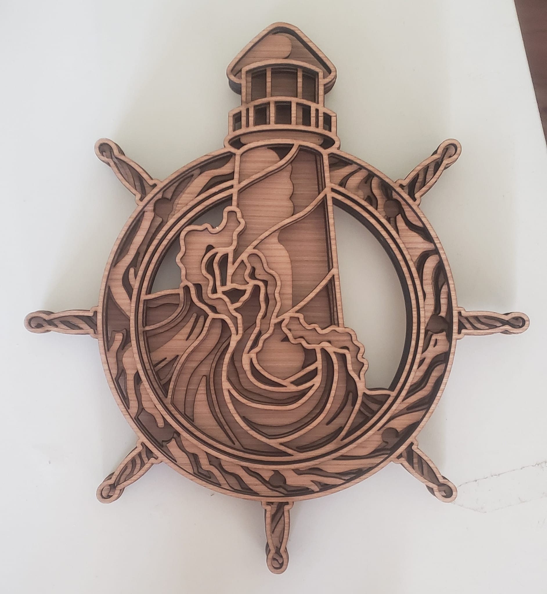Laser Cut Layered Wooden Lighthouse-personalized, Mothers Day, Fathers ...