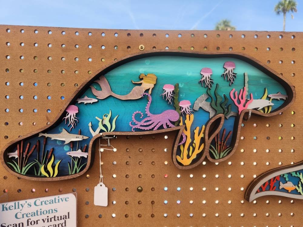 Layered Wood Manatee Wall Décor-personalized Mothers Day - Etsy