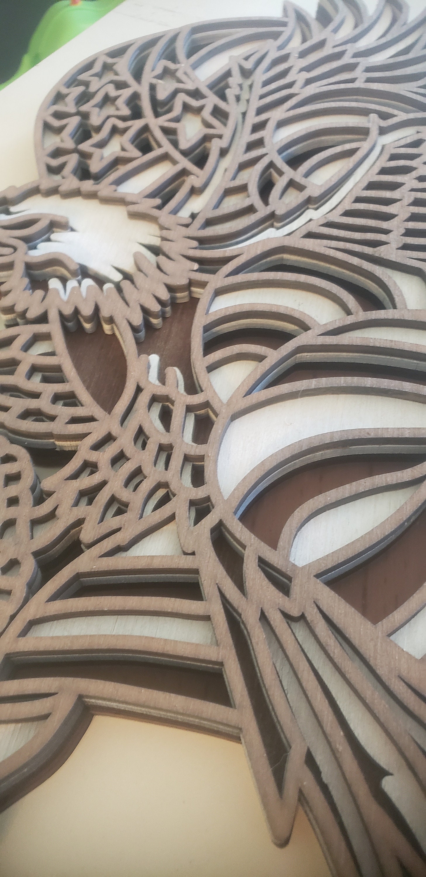 Laser Cut Multi Layer Eagle USA Flag-personalized, Mothers Day, Fathers ...
