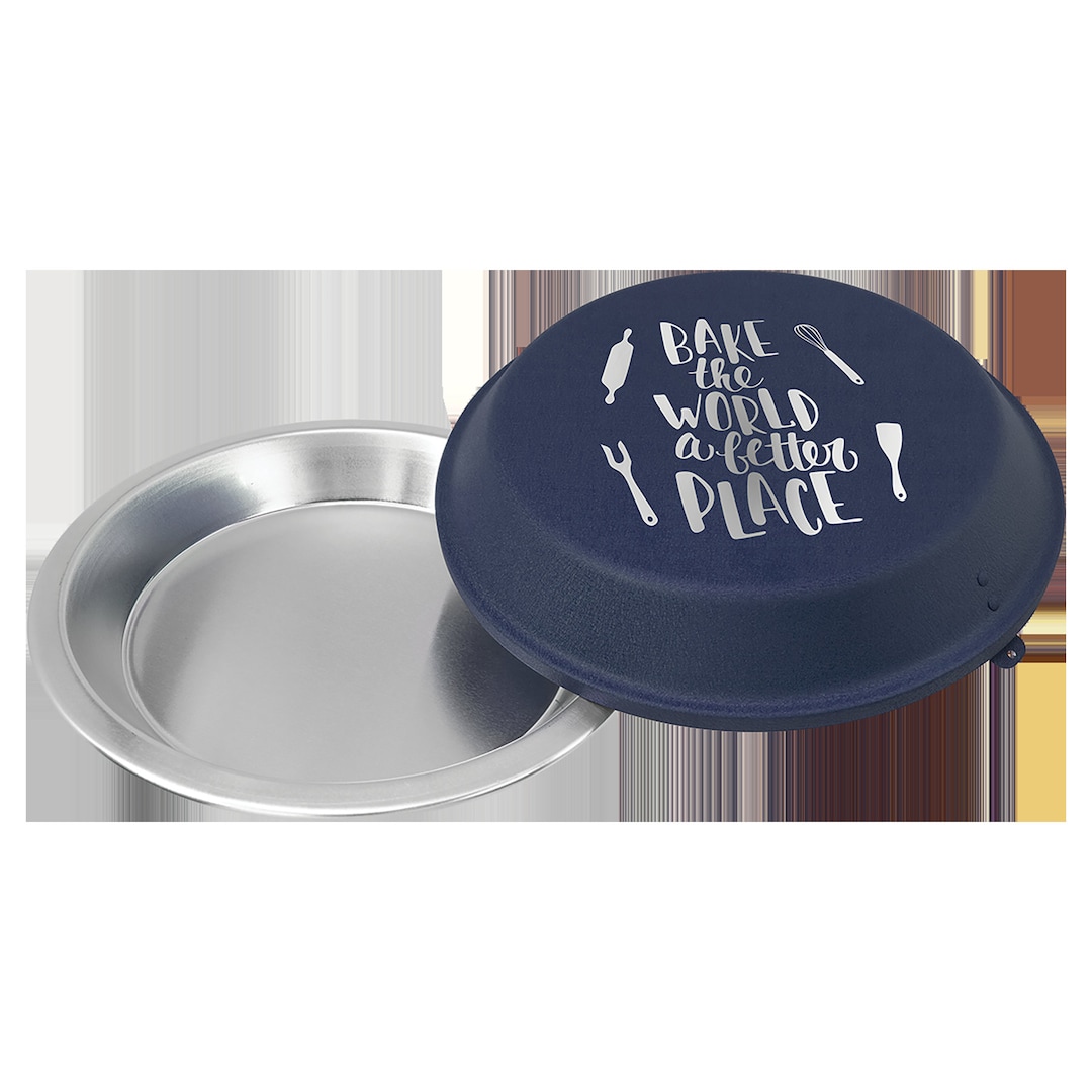 Customized Aluminum Pie Pan or Cake Pan With Lid Laser Engraved ...