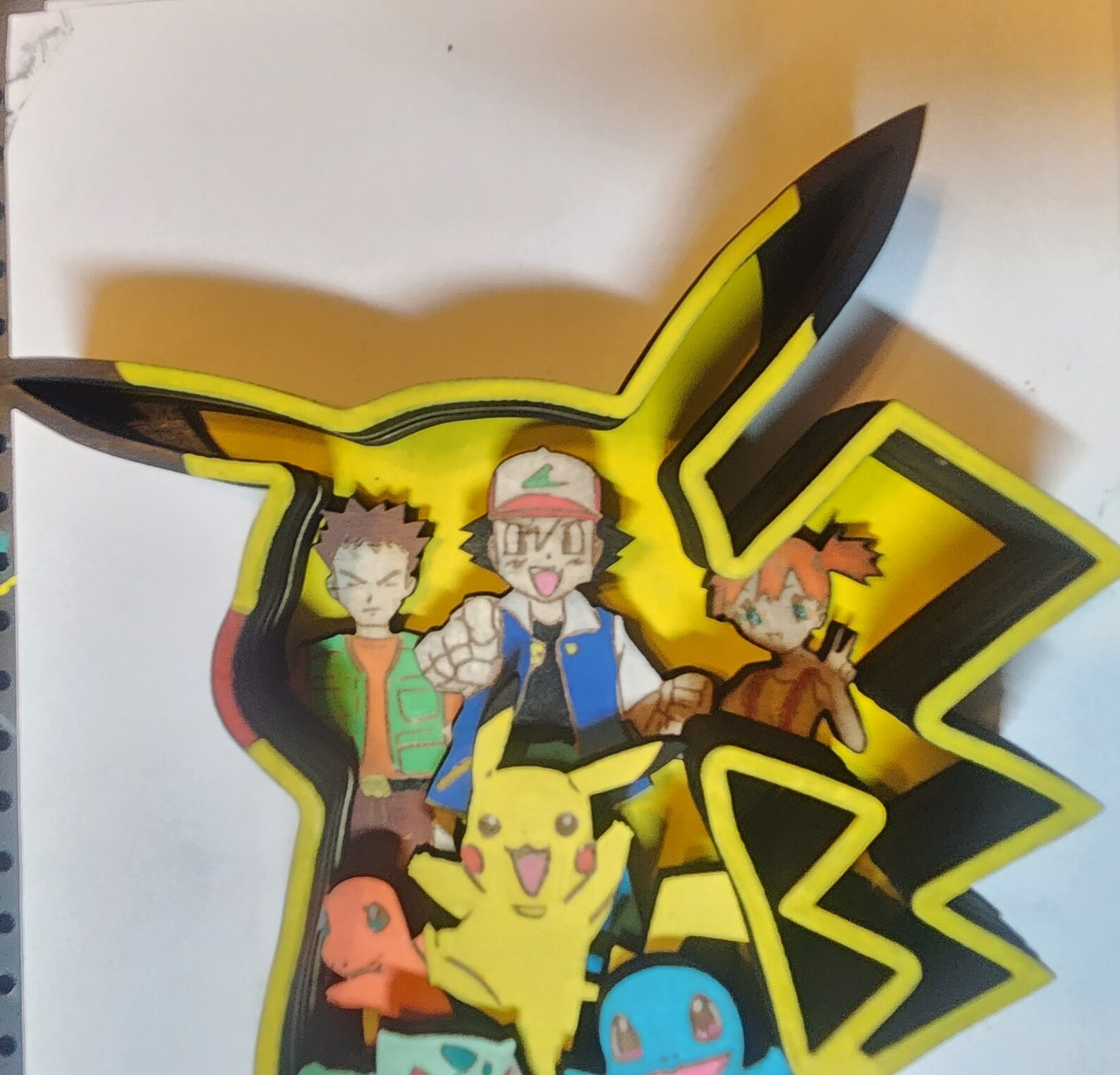 Laser Cut Layered Wood Hand Painted Pika customized-birthday-gifts ...