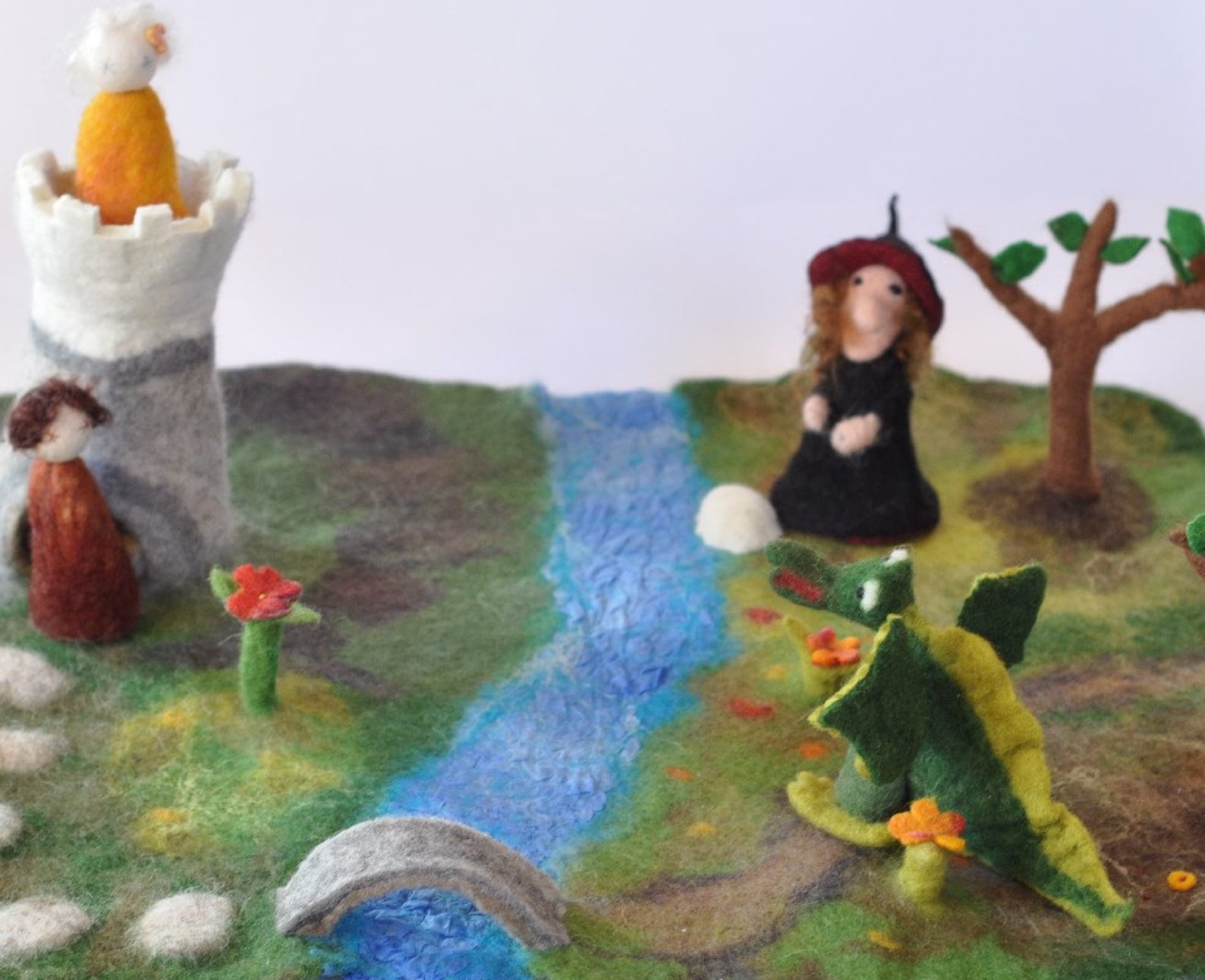 St. Michael Sant Mihael Michaelmas Felted Dragon Waldorf - Etsy