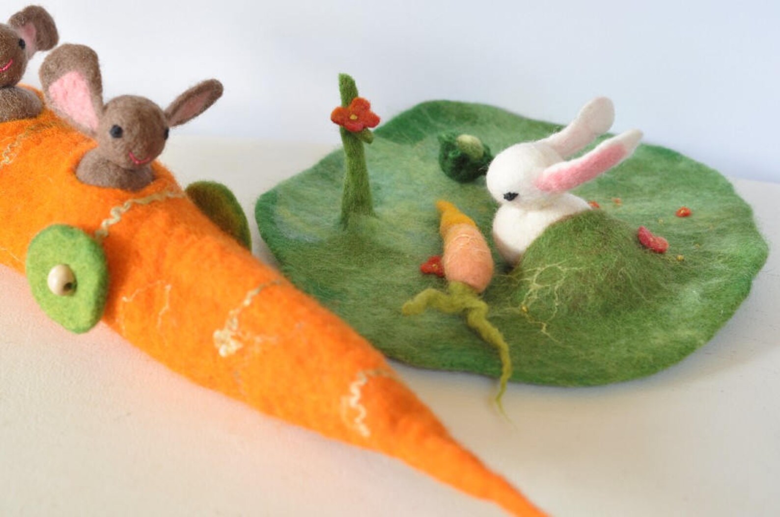 Waldorf Easter Play Mat Nature Small 3D Landscape Easter Spring Season ...