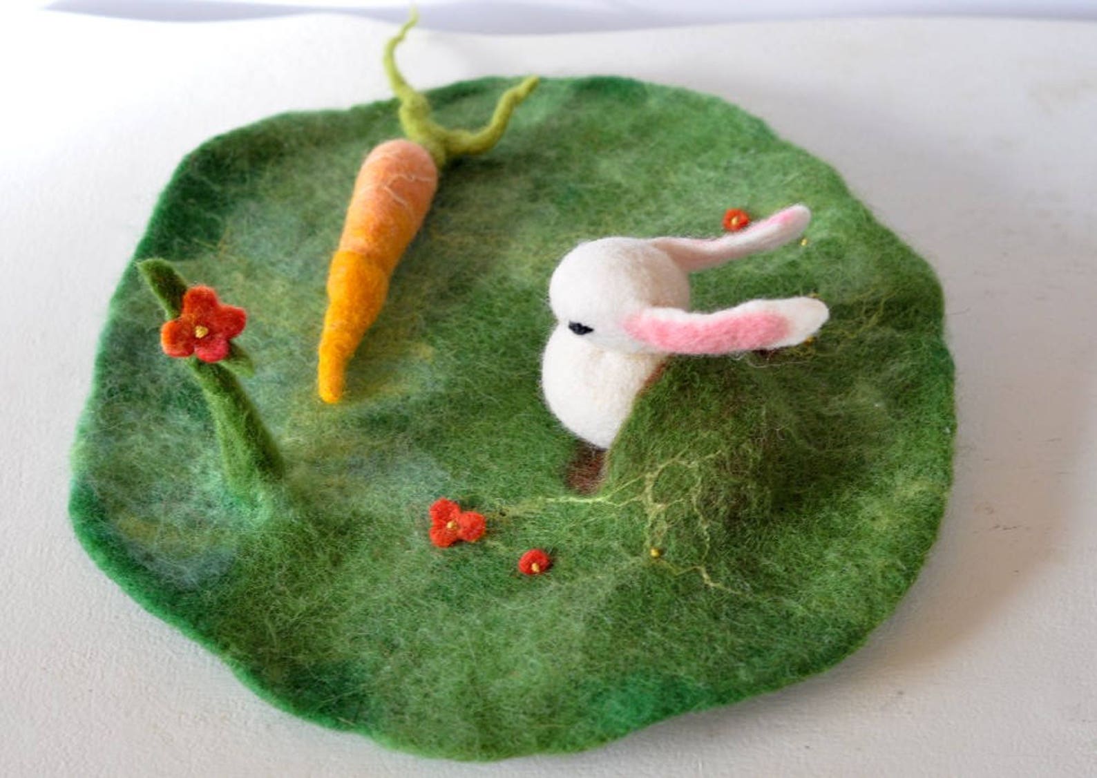 Waldorf Easter Play Mat Nature Small 3D Landscape Easter Spring Season ...