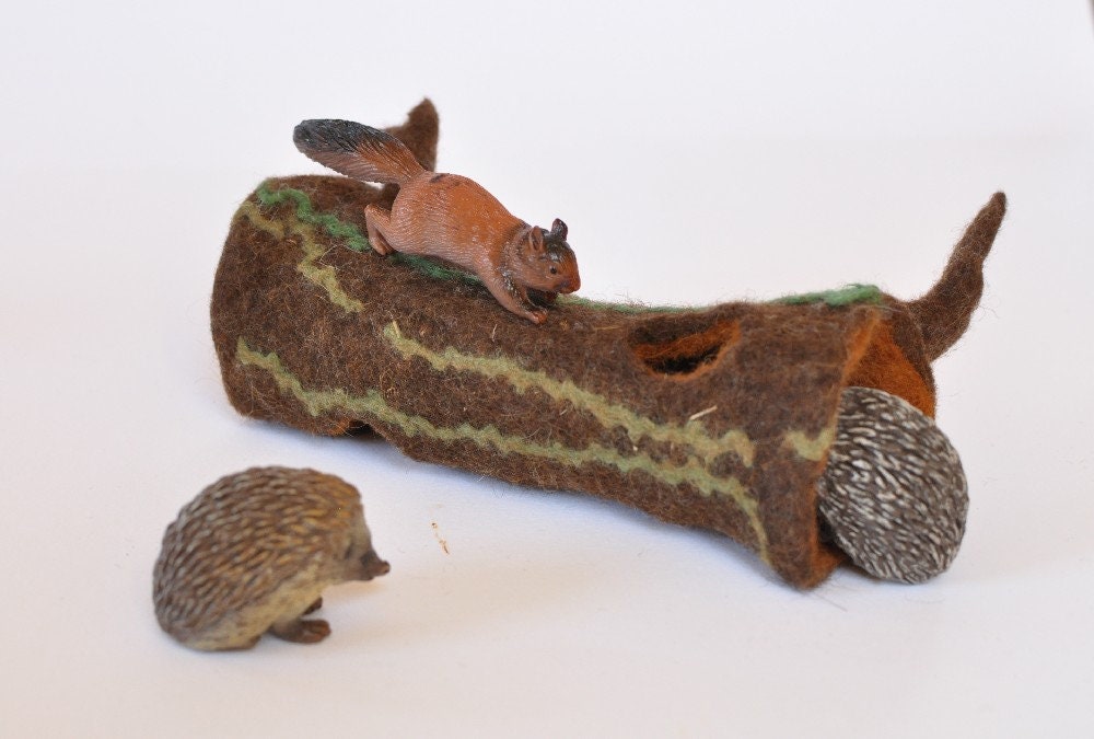 Hollow Log Trunk Tree Nature Inspire Waldorf Play Mat | Etsy