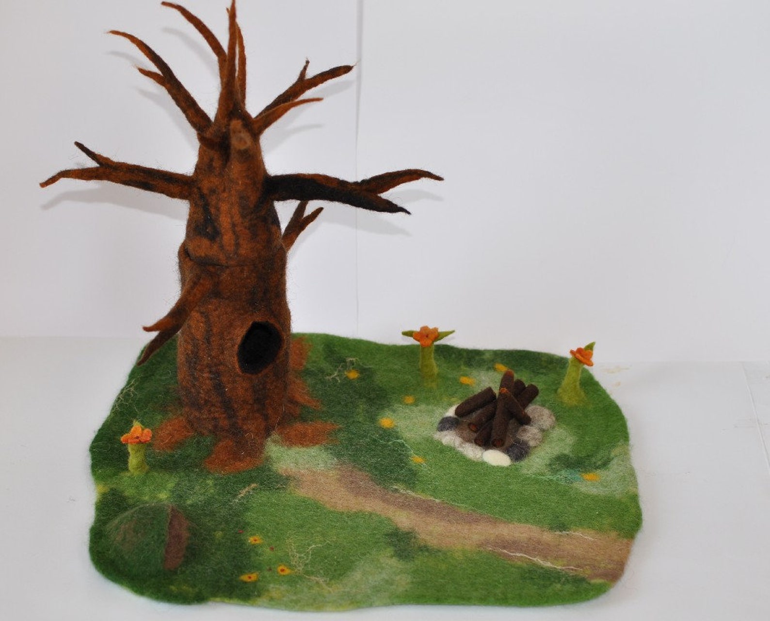 Hollow Tree Woodland Play Mat Playscape Waldorf Nature Season - Etsy